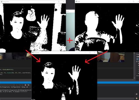 Threshold Opencv Background Substraction Skin Thresh To Detect Hand
