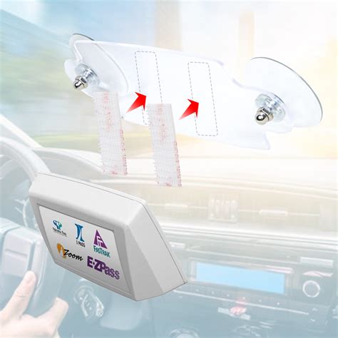Ez Pass Ipass Tag Holder Transponder Holder Toll Pass Clear Windshield Mount Ebay