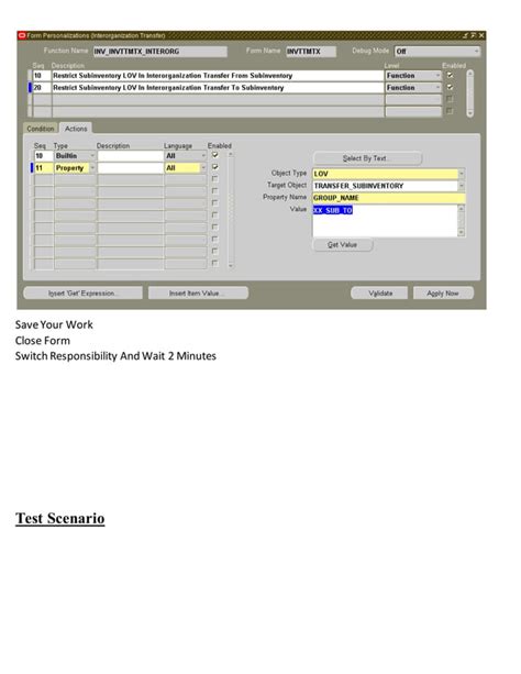 Personalization To Restrict Subinventory Lov In Interorganization Transfer كيفية عمل تحكم في