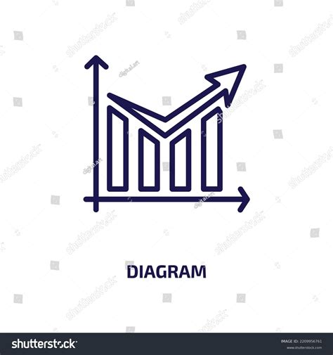 Diagram Icon Business Collection Thin Linear Stock Vector Royalty Free
