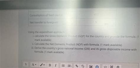 [solved] Using The Expenditure Approach I Calculate The