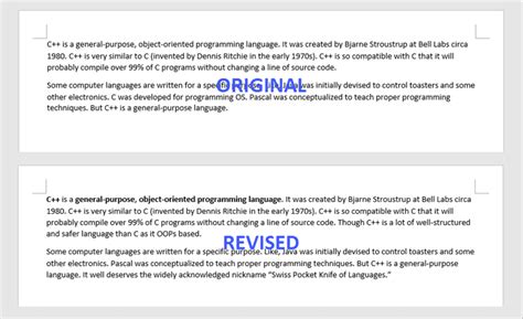 C Compare Two Word Documents For Differences