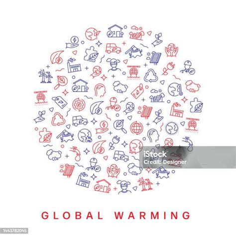 지구 온난화 관련 패턴 디자인 현대적인 라인 스타일 디자인 온실 가스에 대한 스톡 벡터 아트 및 기타 이미지 온실 가스