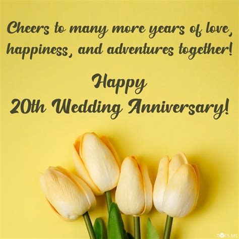 20th Wedding Anniversary Wishes 60 Photos