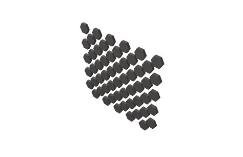 3d Model Hexagon Design Element V1 001 Vr Ar Low Poly Cgtrader