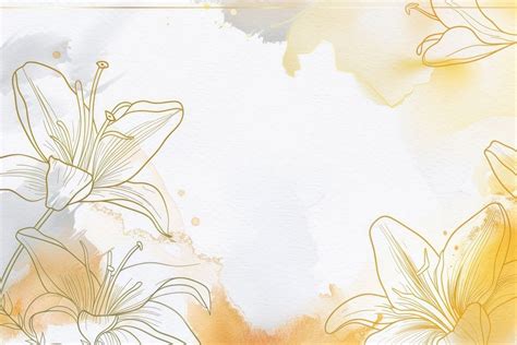 Lily Border Frame Drawing Sketch Free Photo Illustration Rawpixel