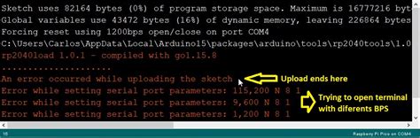 Raspberry Pi Pico Cant Load Any Sketch Uploading Arduino Forum