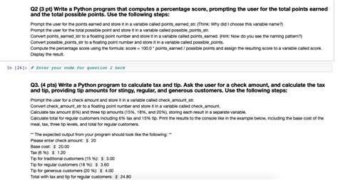 solved q2 3 pt write a python program that computes a