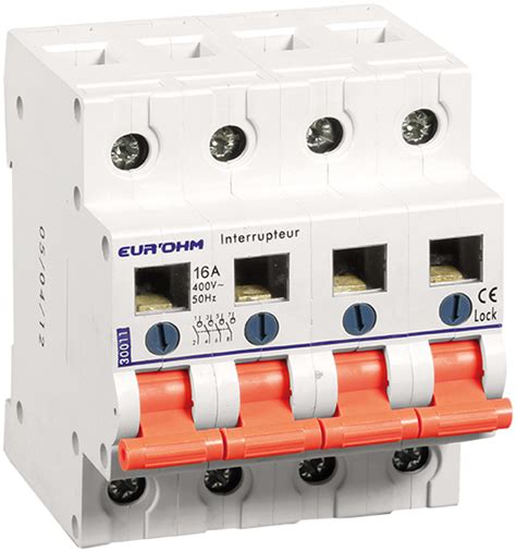 Interrupteur Sectionneur 4p 16a à Vis Interrupteurs Sectionneur Eur