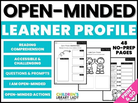 Ib Learner Profile Open Minded Activities And Graphic Organizers