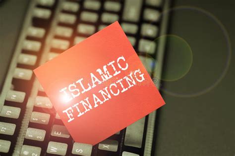 Writing Displaying Text Islamic Financing Word Written On Banking Activity And Investment That