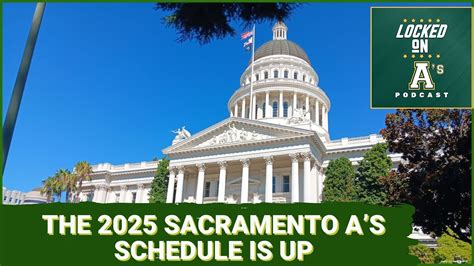 The 2025 Sacramento As Schedule Has Been Released Youtube