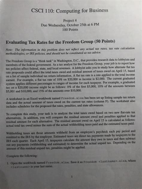 CSCI 110 Computing For Business Project 4 Due Chegg Com