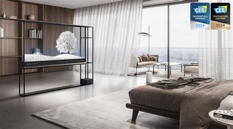 The Lg Transparent Oled Tv Disappears When Not In Use