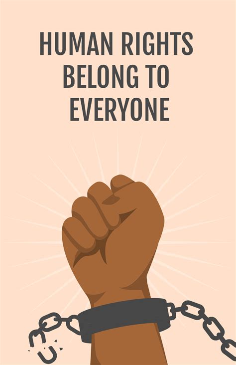 Free Human Rights Poster Templates Editable And Printable