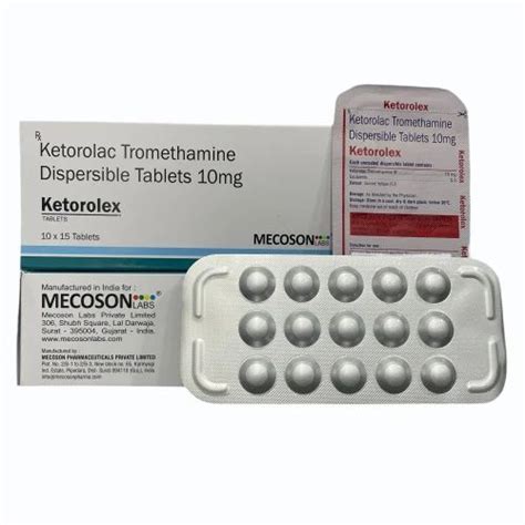 Ketorolac Tromethamine Dispersible Tablets 10mg At ₹ 150 Box In Surat
