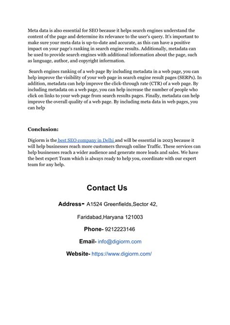 Ppt Is Metadata Still Necessary And Essential For Seo Digiorm Powerpoint Presentation Id