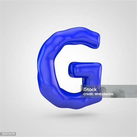 플라스 티 신 문자 대문자 G 흰색 배경에 고립 된 블루 0명에 대한 스톡 사진 및 기타 이미지 0명 3차원 형태 디지털 생성 이미지 Istock