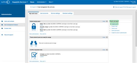 user account creation supplyon support center