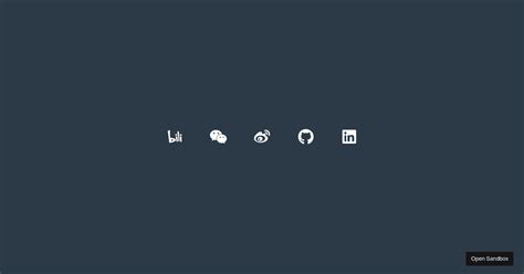 Social Icon Hover Glow Effect Codesandbox