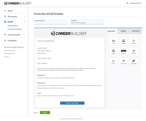 [dms 51] Create Email Templates Workterra Jira