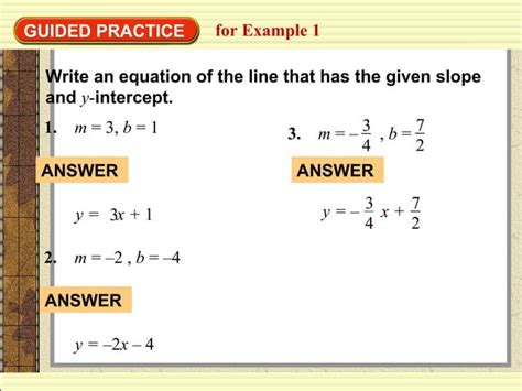 Writing Equations Of A Line PPT Geology Science