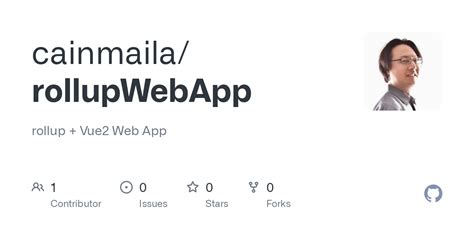 Github Cainmaila Rollupwebapp Rollup Vue Web App