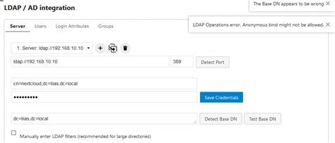 Nextcloud Ldap Setup ℹ️ Support Nextcloud Community