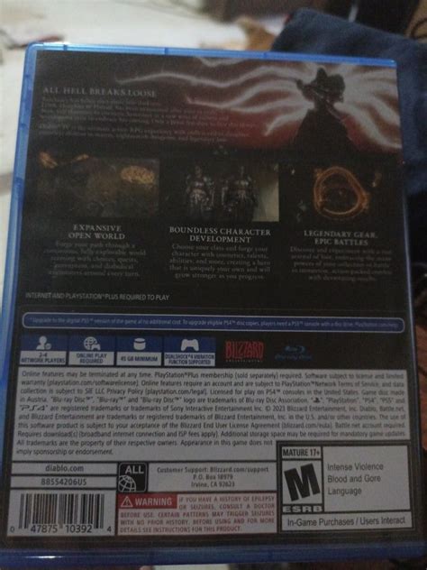 Crossgen Bundle Diablo 4 R1 Video Gaming Video Games Playstation On Carousell