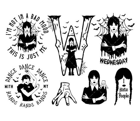 Wednesday Addams Morbid Clipart Greeting Card Free Clipart 3948519
