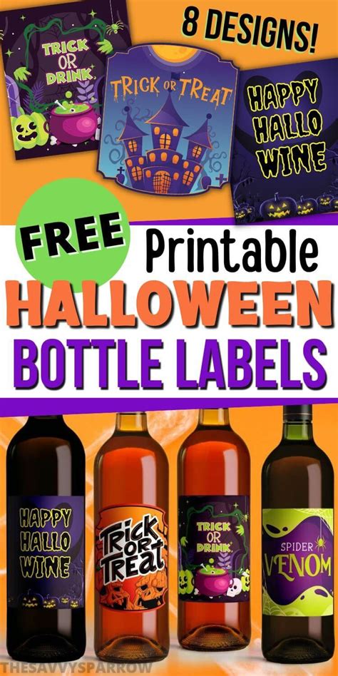 Free Printable Halloween Wine Bottle Labels And T Tags Halloween