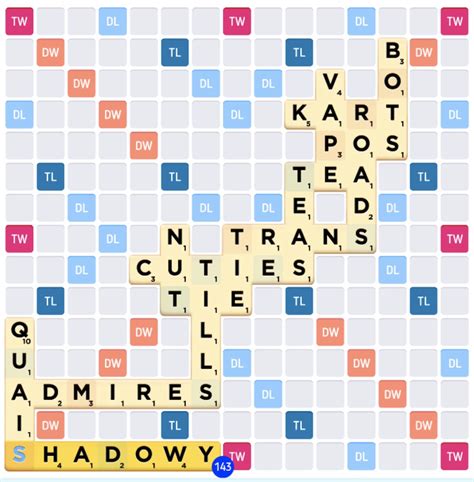 Double Bingo [s]hadowy For 143 R Scrabble