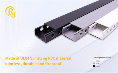 Rjykvs Cable Raceway Kit139 Inch Open Slot Cable