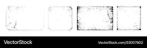 Grunge Realistic Rectangular Frames Royalty Free Vector