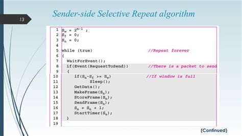 Selective Repeat Protocol