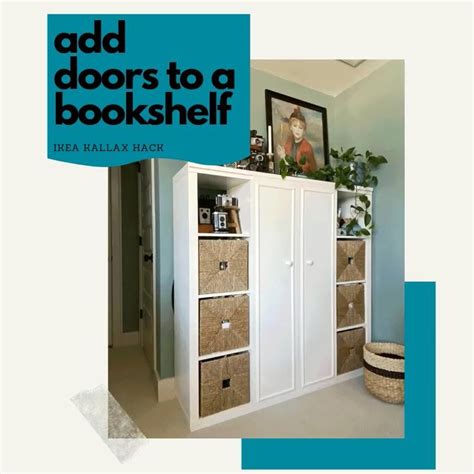 New Again An Ikea Kallax Hack Or How To Add Sliding Doors To Any Bookshelf Artofit