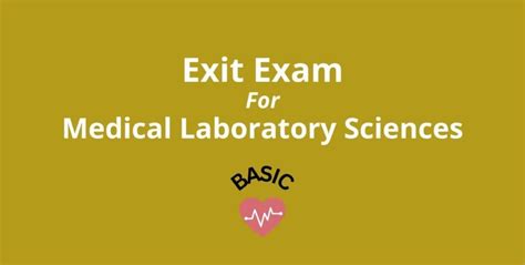 Exit Exam For Medical Laboratory Sciences Learnethiopia