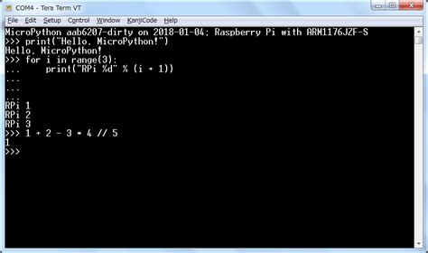 ベアメタルraspberry pi版micropythonにreplを追加してみました 楽しくやろう。