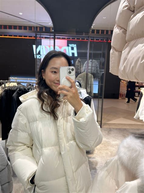 뉴발란스 액티브 숏 연아다운 플라워 숏 패딩 사이즈 팁 네이버 블로그