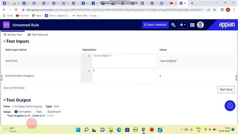 Text Length Validation Code Appian Tutorial Appian Expression Youtube