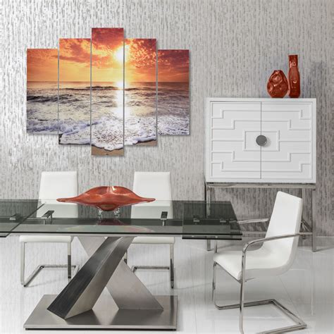 30 Collection Of Modern Glass Top Extension Dining Tables In Stainless