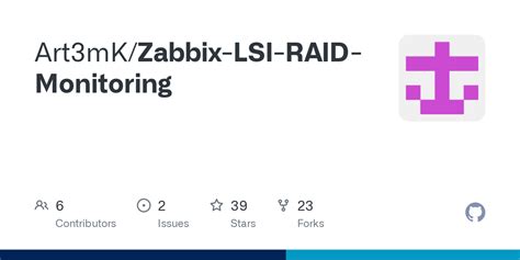 github art3mk zabbix lsi raid monitoring