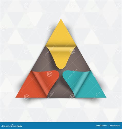 Abstract Triangle Data Infographics Stock Vector Illustration Of