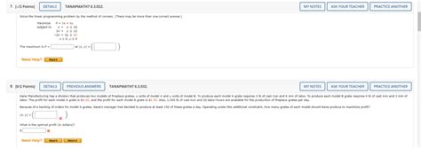 Solve The Linear Programming Problem By The Method Of Chegg