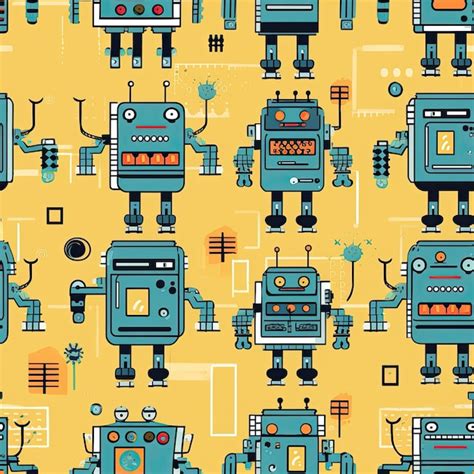 Premium Photo Pixel Patterned Robot Assistant