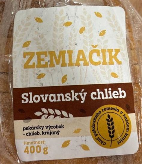 Slovanský Chlieb Zemiačik Lidl Kalorie Kj A Nutriční Hodnoty Kalorickétabulky Cz