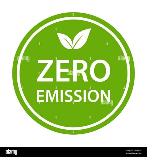 Zero Emission Logo Stock Vector Images Alamy