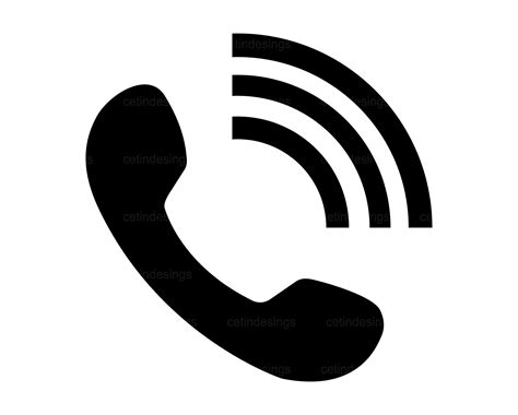 Phone Call Icon Svg Png  Eps Pdf Clipart Vector Etsy Clip Art Call Logo Svg