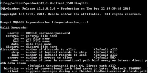 Oracle 12c Sqlldr Error In Windows Oranfsodm12dll Missing