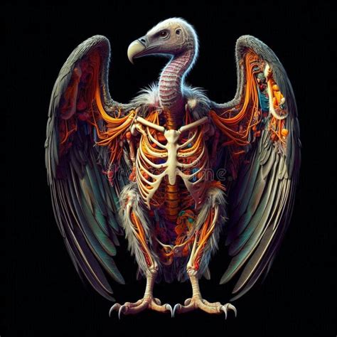 The Anatomy Of A Wild Vulture Stock Illustration Illustration Of